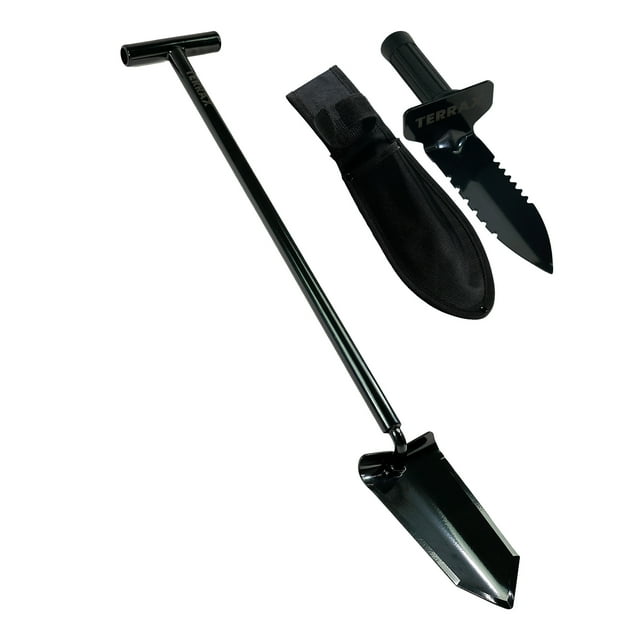TerraX Heavy Duty 34" inch Shovel and Serrated Hand Digger - Walmart.com
