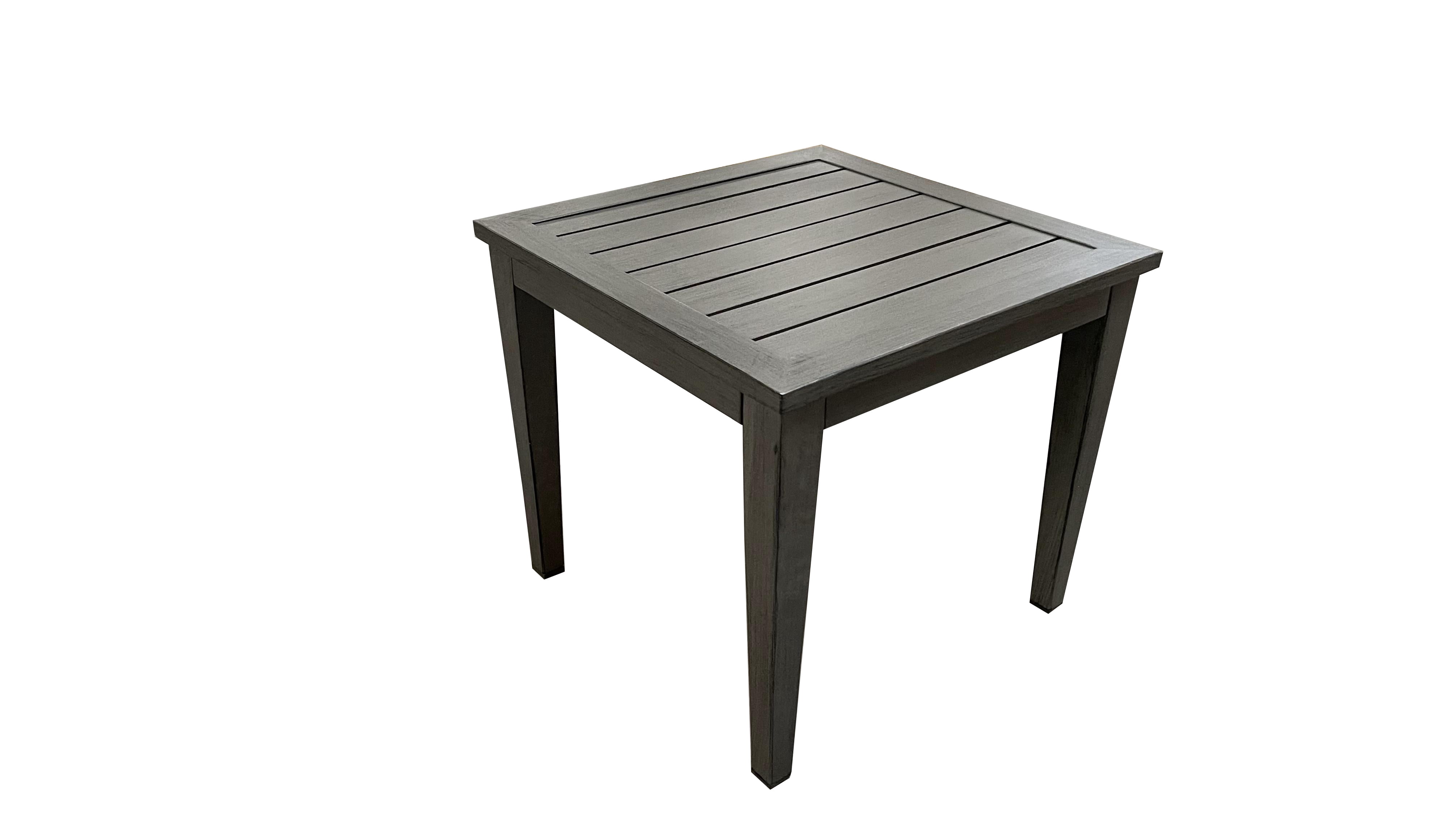 Terrace Living West Lake Outdoor Aluminum Side Table Slate Finish ...