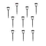 Terrace Park 10 Lumen Black LED Weather Resistant Outdoor Solar Path ...