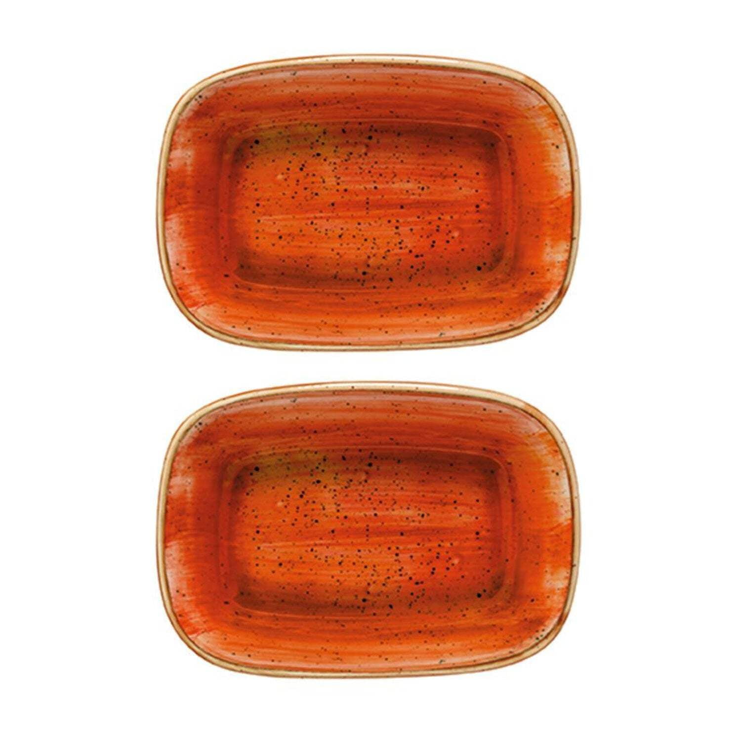 Terracota 5.5" x 4" x h:1.25" 7 oz. Rectangular Terracotta Porcelain ...
