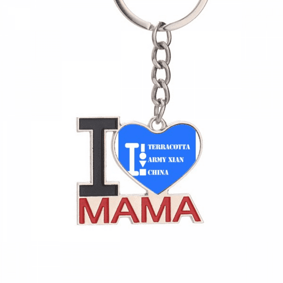 Terracotta Army Xian China Keychain Metal Keyring Holder Love MAMA ...