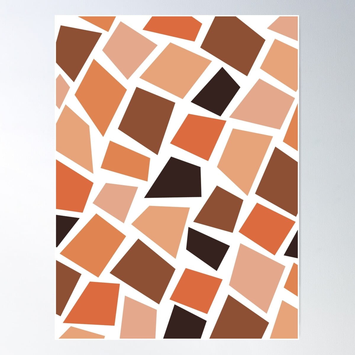 Terracotta Mosaic Pattern - Modern, Contemporary Abstract - Terracotta ...
