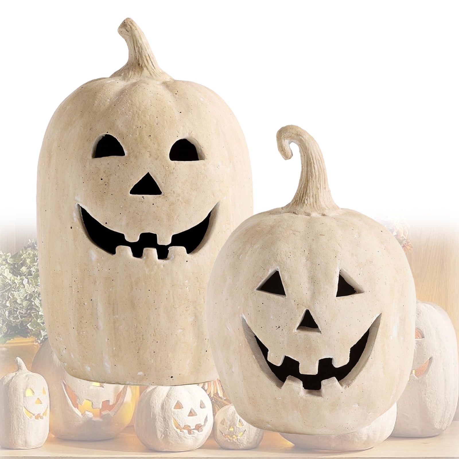 Terracotta Pumpkin Halloween Pumpkin Decor Blending Handmade Terracotta ...