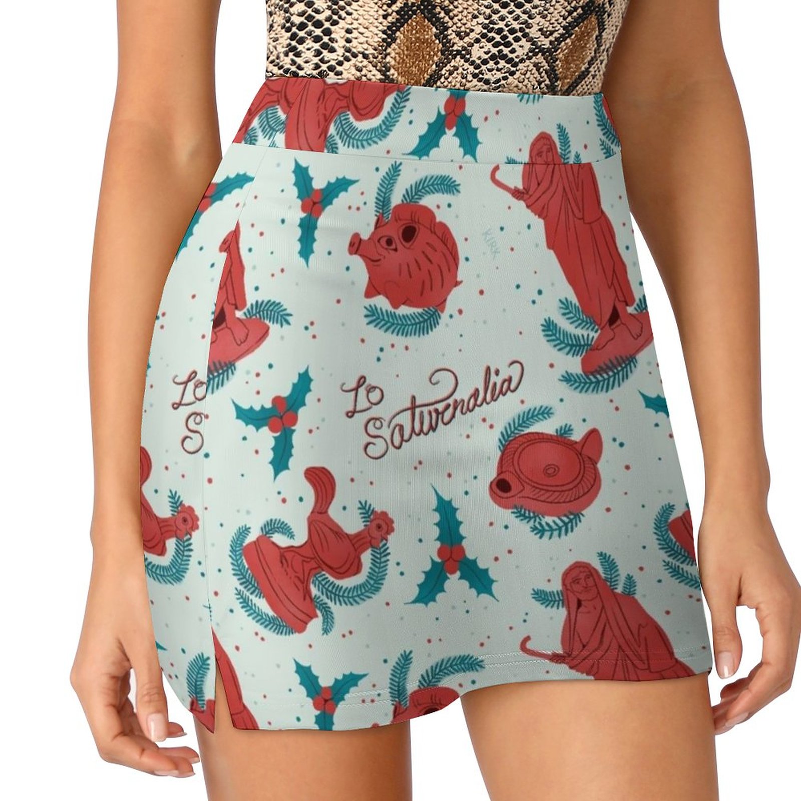 Terracotta Saturnalia Women's skirt Y2K Summer Clothes Kpop Style ...