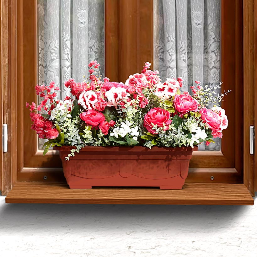 Terracotta-Style Gardening Window Box Planter - Walmart.com