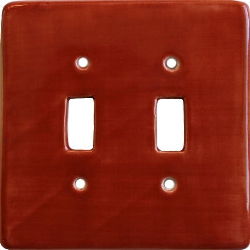 Terracotta Talavera Ceramic Double Toggle Plate - Walmart.com