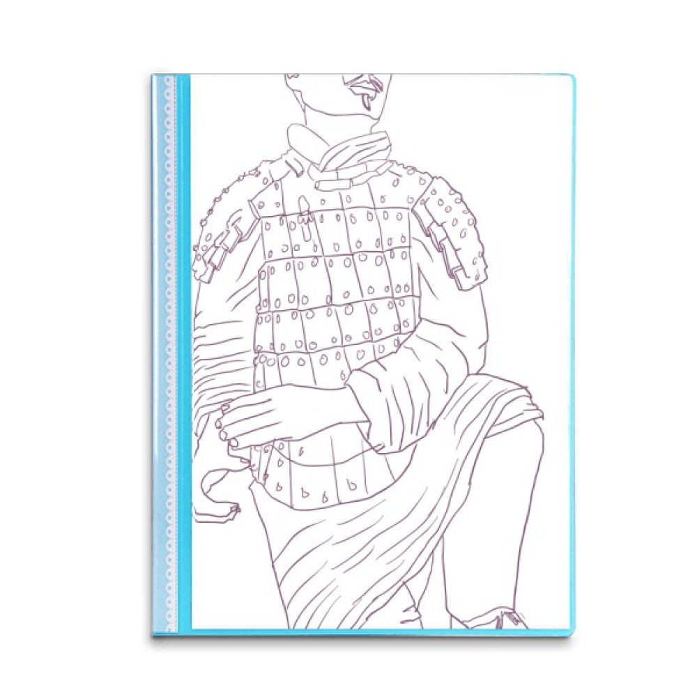 Terracotta Warrior China Chinese Drawing Book Sheet Protectors ...