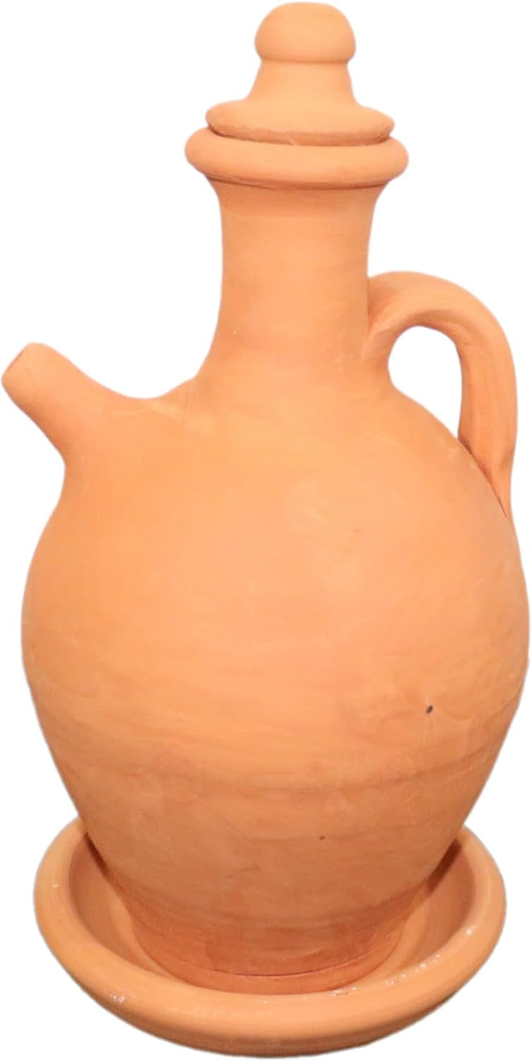 Terracotta Water Jug, Traditional Handmade Pottery Pitcher with spout ...