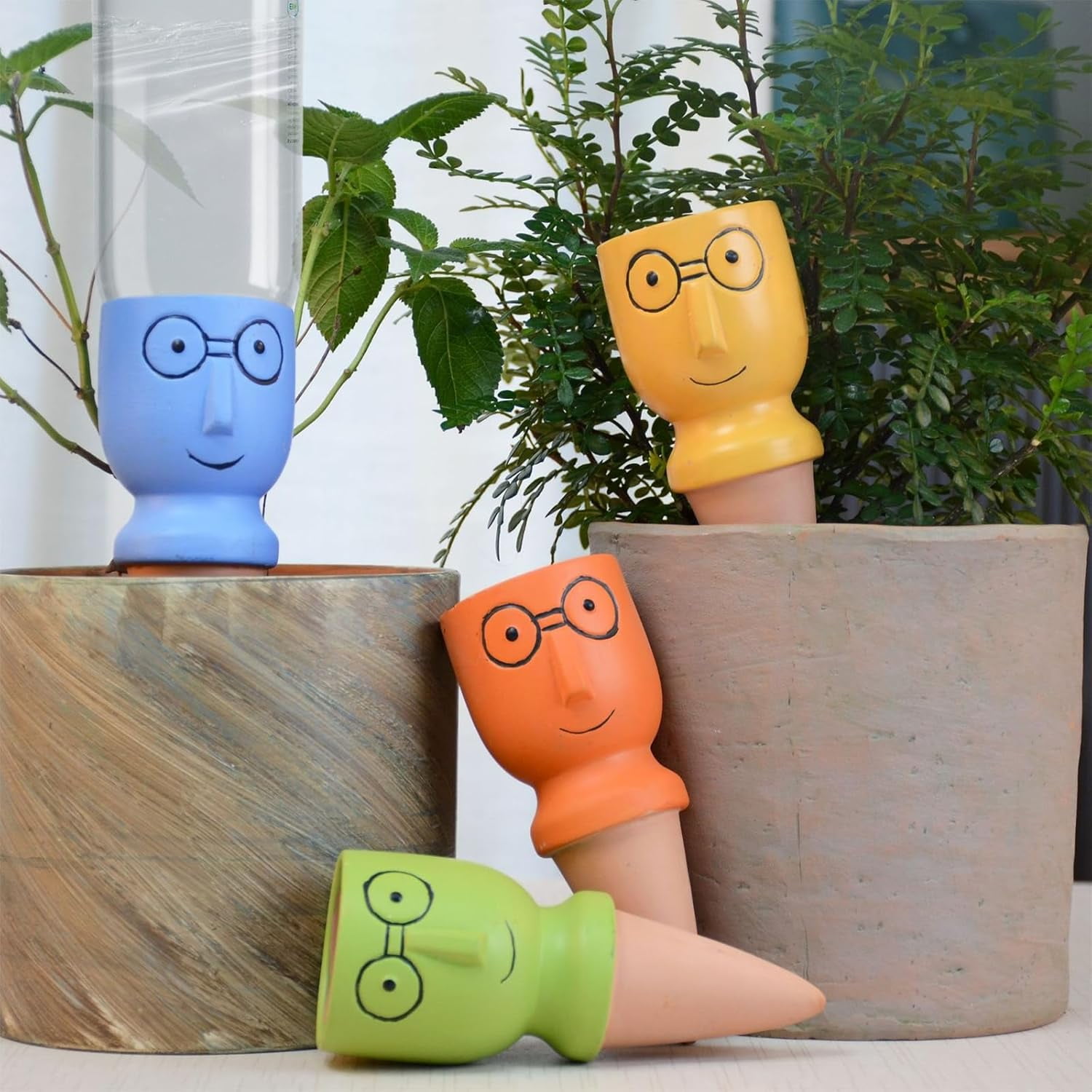 Terracotta Watering Spikes Self Watering Planter Insert Plant Watering ...