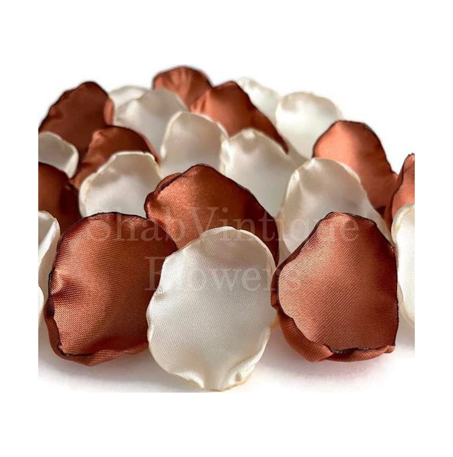 Terracotta ivory 100 flower petals wedding decor Boho wedding Rustic ...