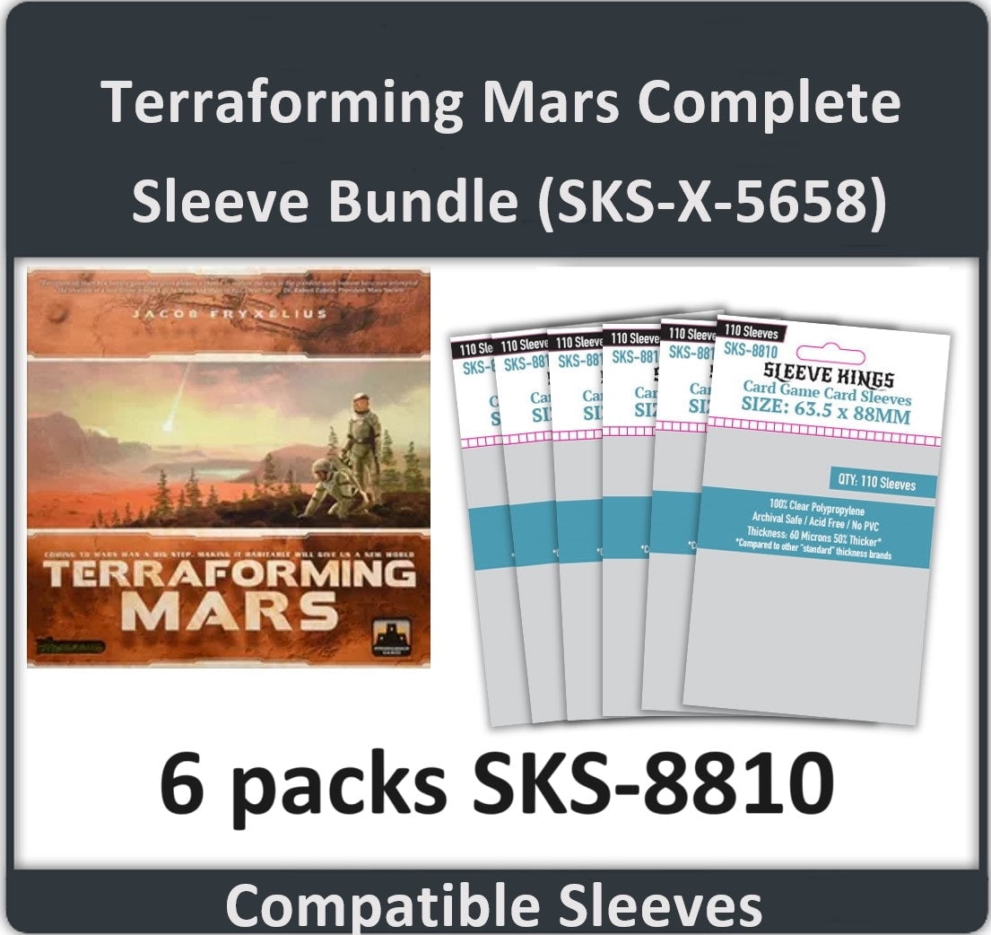 "Terraforming Mars" Complete Compatible Sleeve Bundle (8810 X 6 ...