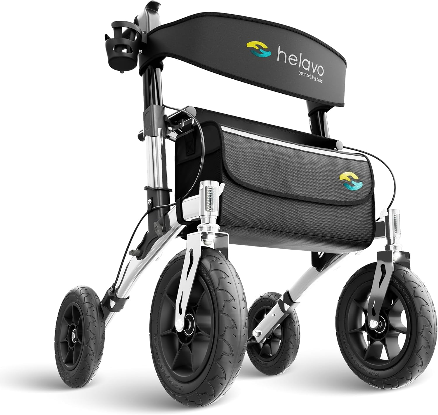 All Terrain Walker with Puncture-Proof, Flat-Free Solid Rubber Tires ...
