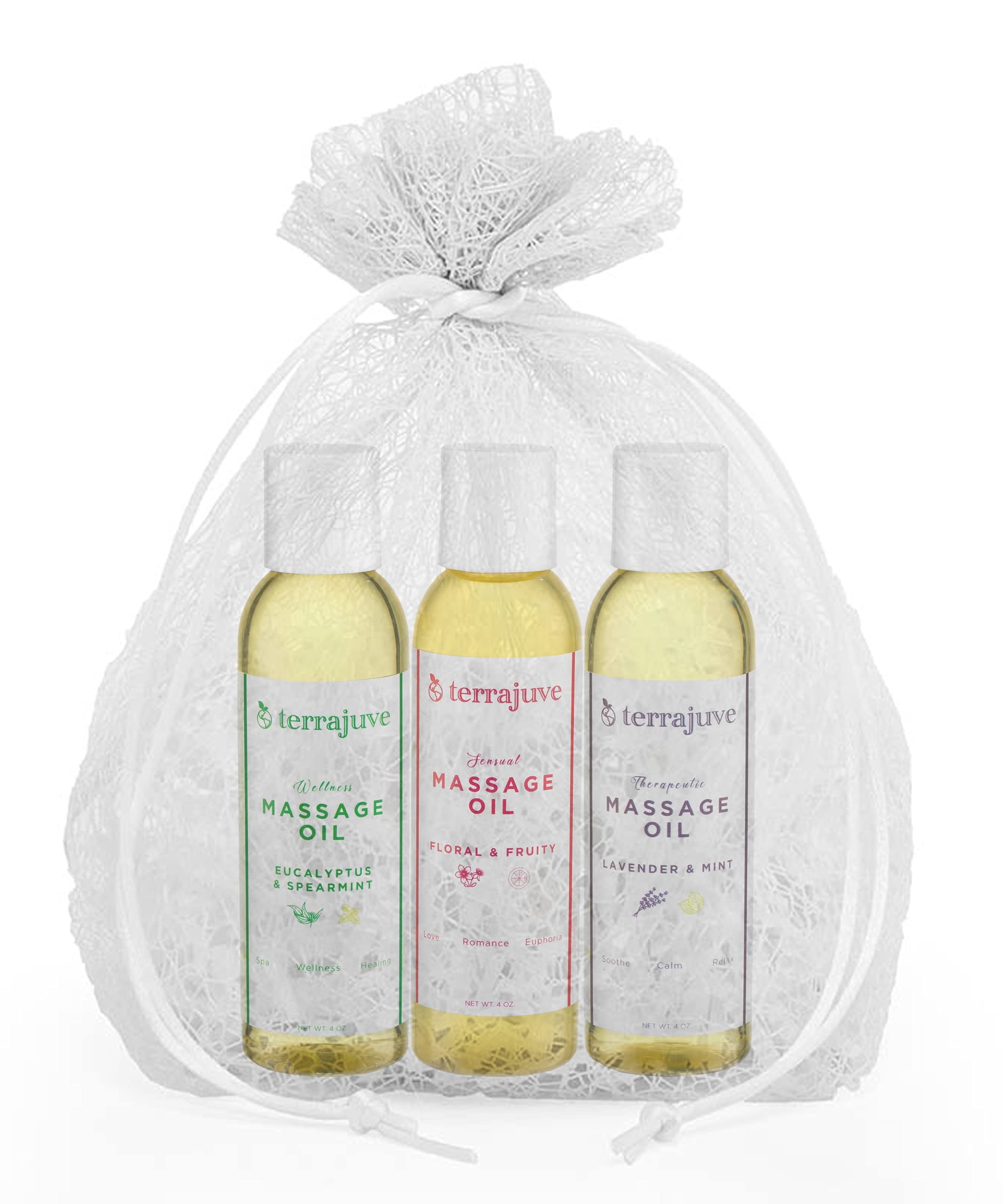 Terrajuve 3 Pack Aromatherapy Eucalyptus and Spearmint, Floral and ...