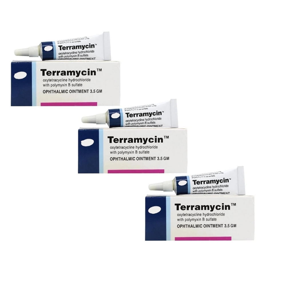 Terram-ycin eye ointment for cats,3 Packs dogs & horses Antibiotic ...