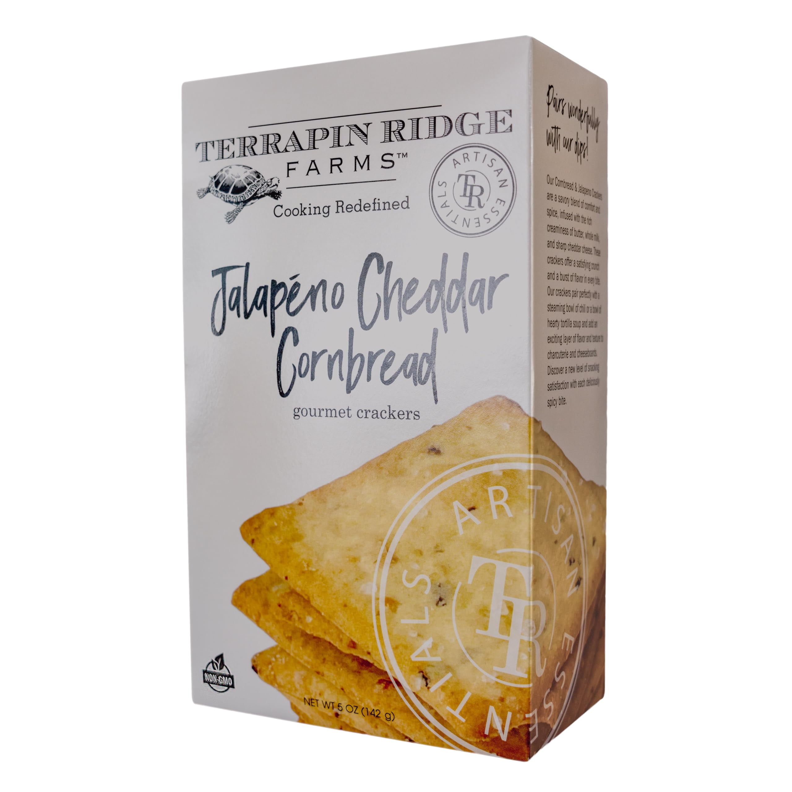 Terrapin Ridge Farms Jalapeno TGF4 Cornbread Crackers - One 5 Ounce Box ...
