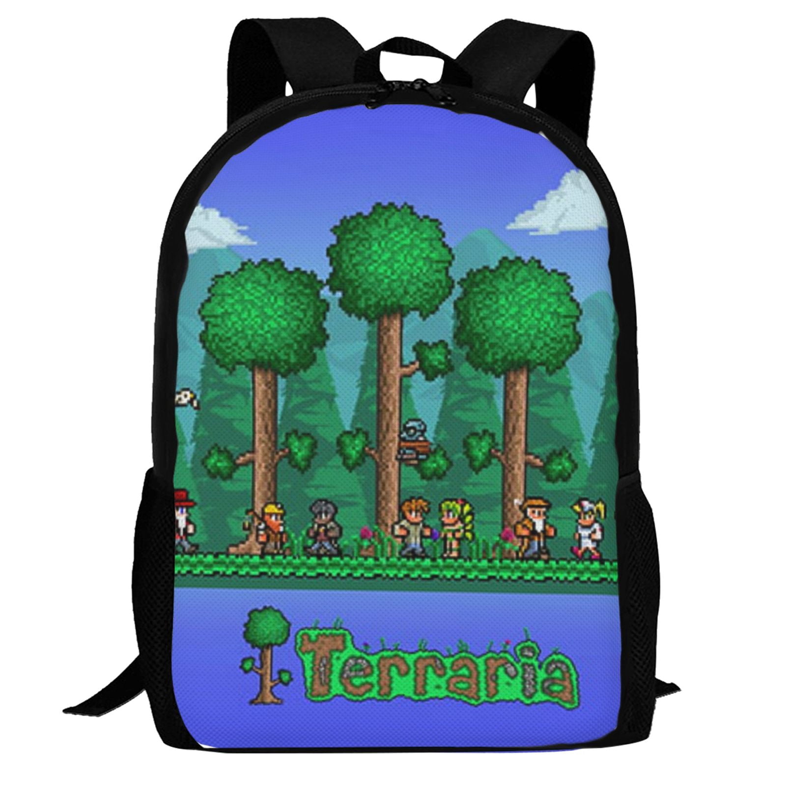Terraria Backpack, 3d Printed Laptop Backpack, Water Resistant Computer ...
