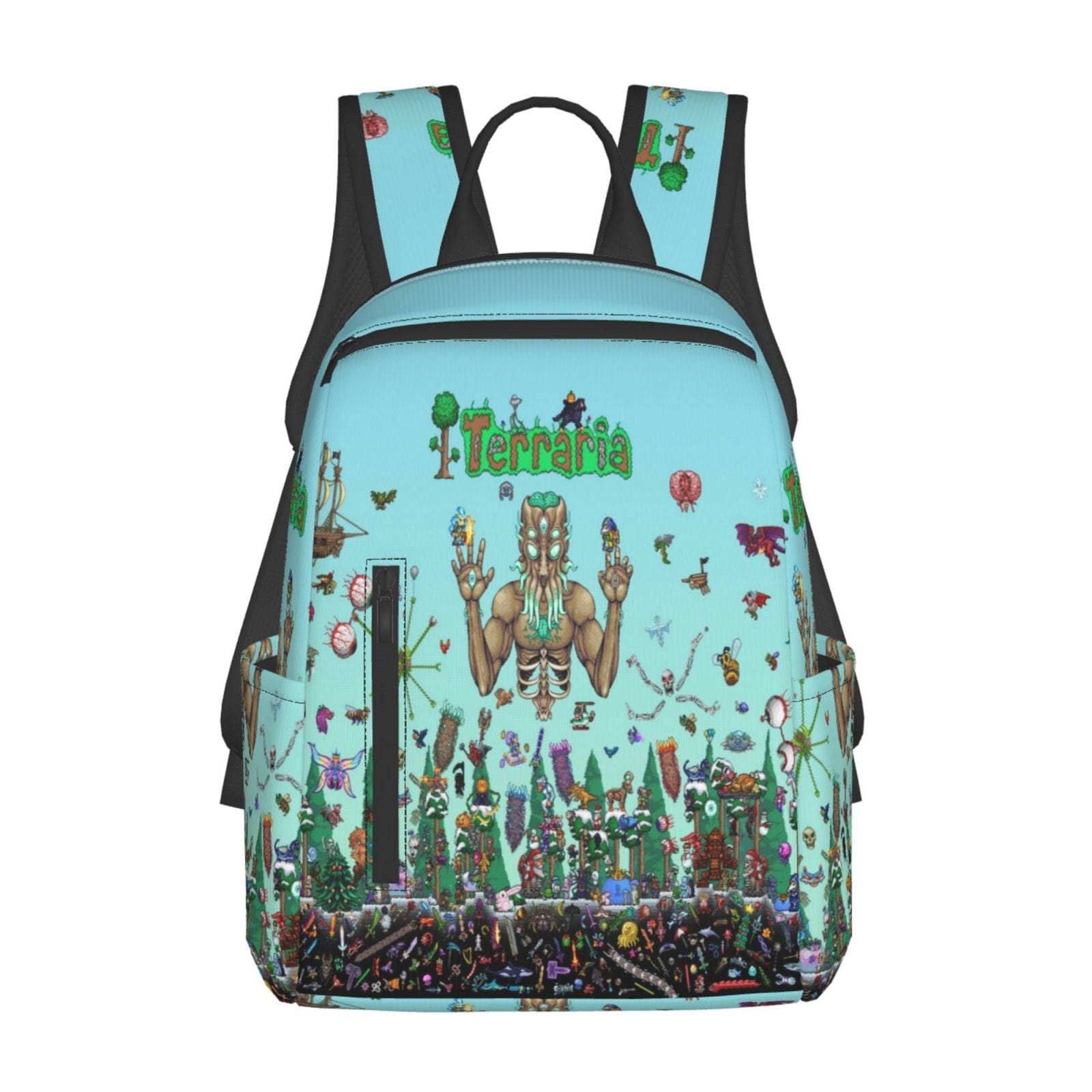 Terraria Laptop Backpack with Compartment Cartoon Printed Laptop Bag ...
