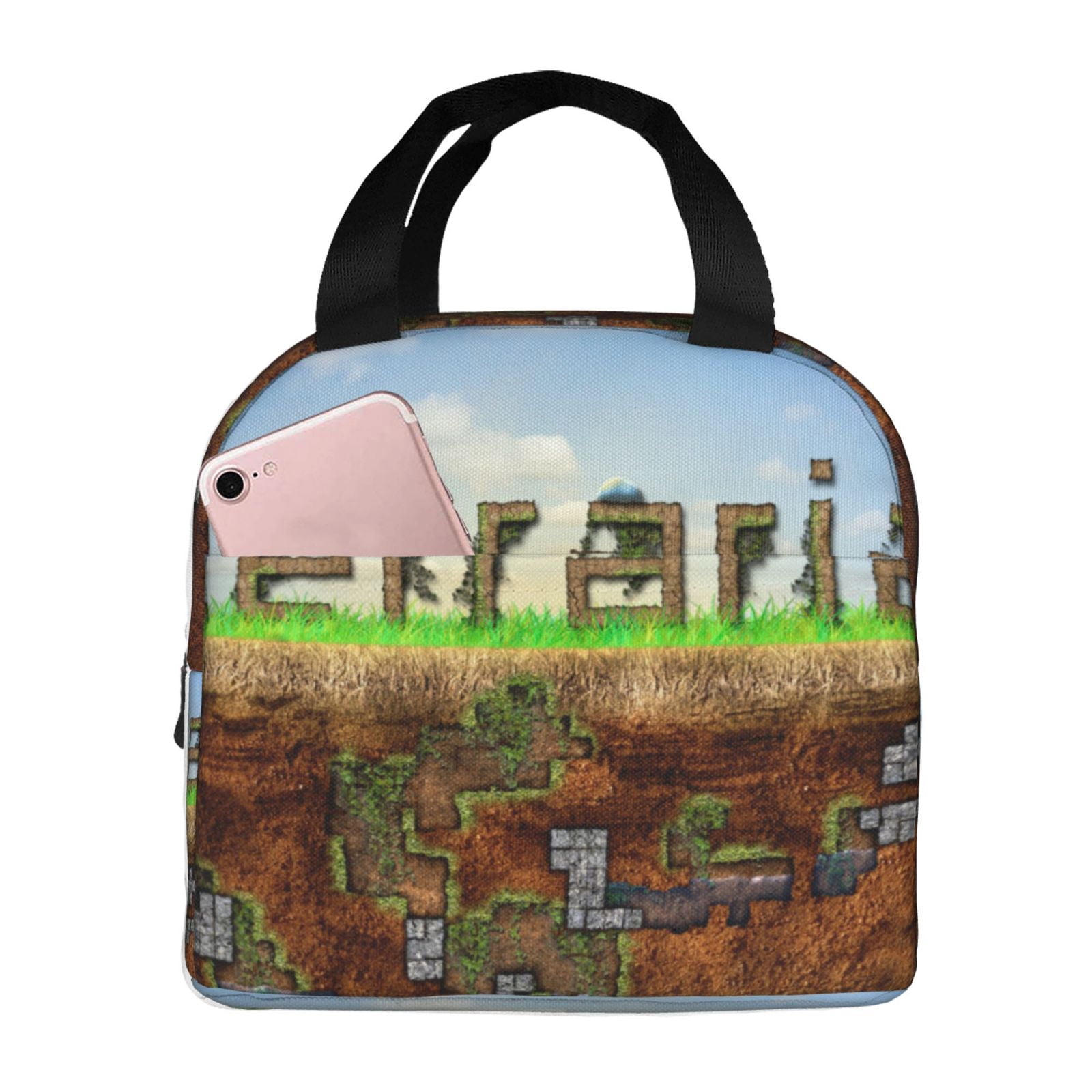 Terraria Lunch Bag Kawaii Anime Reusable Cooler Bag Lunch Box ...