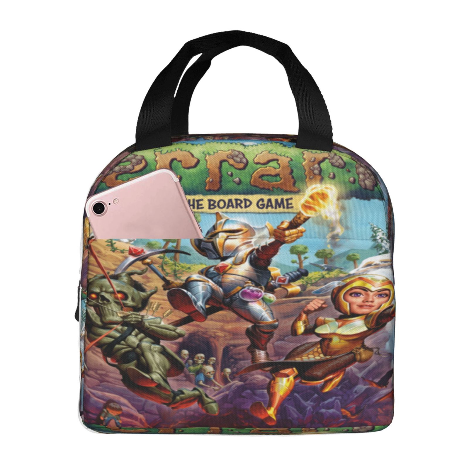 Terraria Lunch Bag Kawaii Anime Reusable Cooler Bag Lunch Box ...