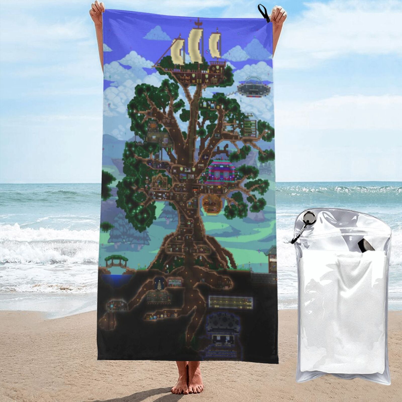 Terraria Microfiber Beach Towel Cartoon Beach Summer Bath Pool Towels ...