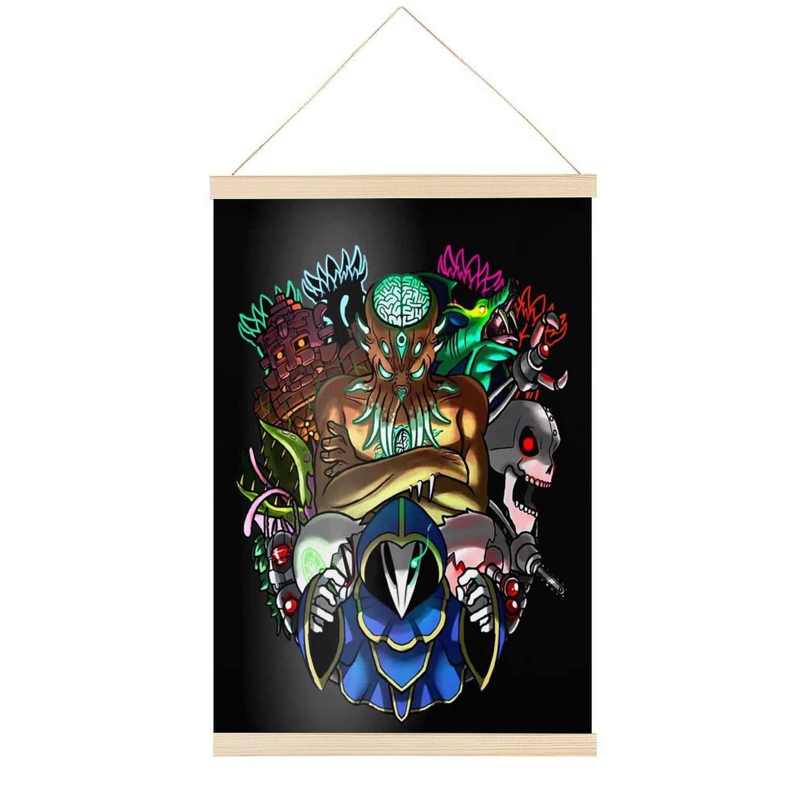 Terraria Scroll Magnetic Poster Wall Picture Art Wood Frame Hanging ...