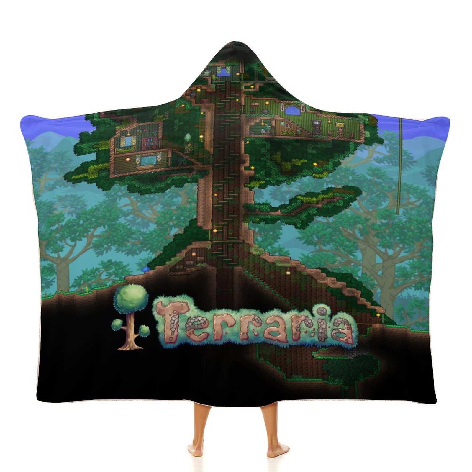 Terraria Wearable Blanket Hoodie Throw Blanket Robe Cloak Blanket 60 ...