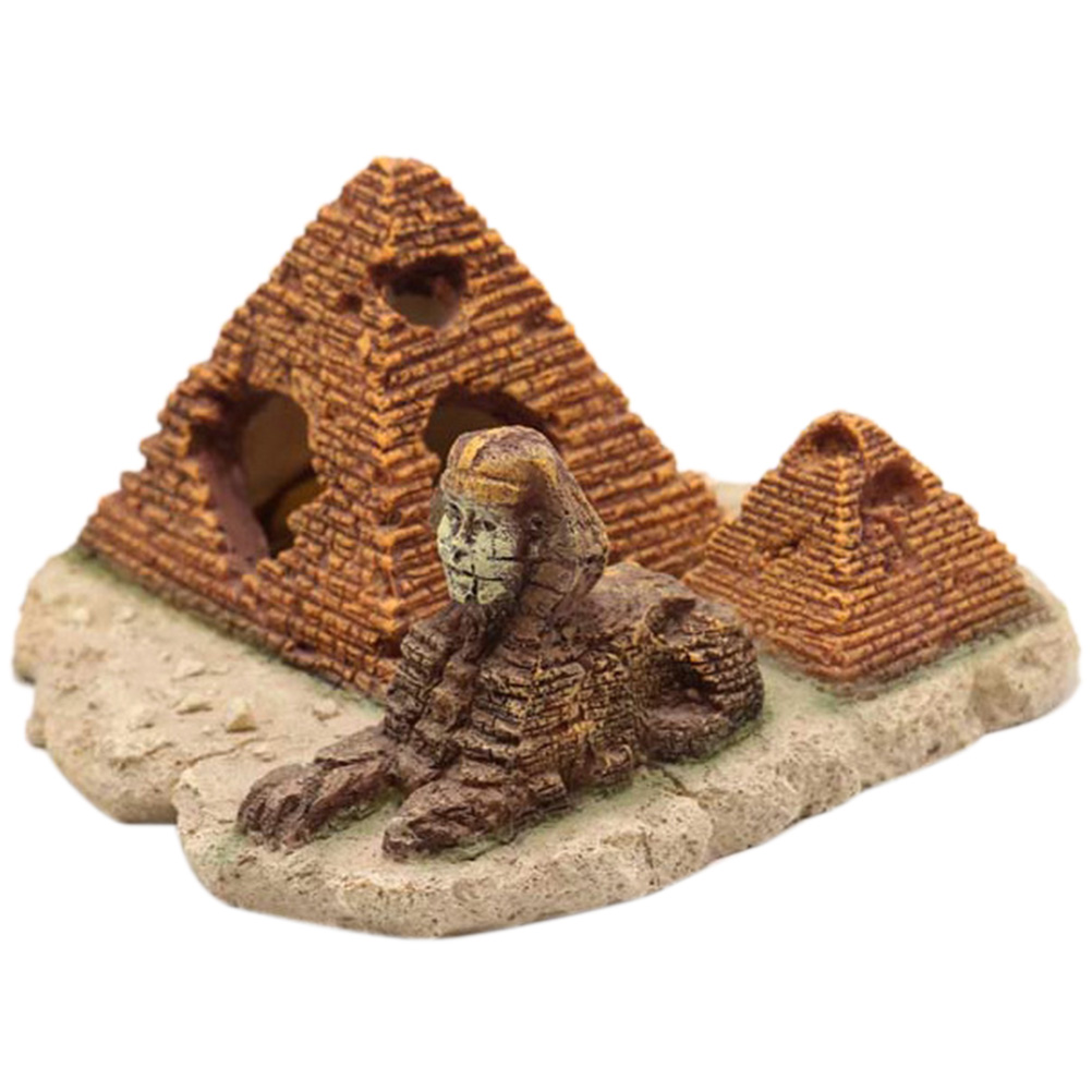 Terrarium Decor Decorative Pyramid Shaped Ornament Fish Tank Models ...