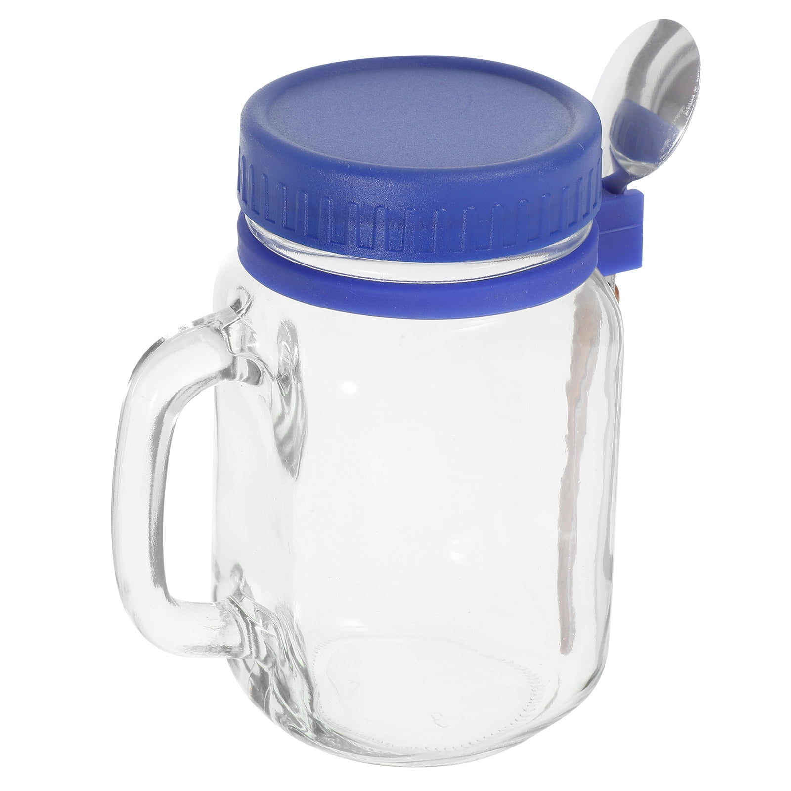 NIAIZEK Portable Blue Oatmeal Cup with Stainless Steel and Wood for ...