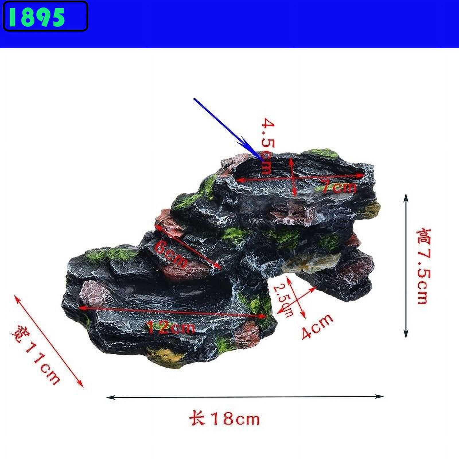 Terrarium Turtle Basking Platform Simulation Rockery Reptile Hideout