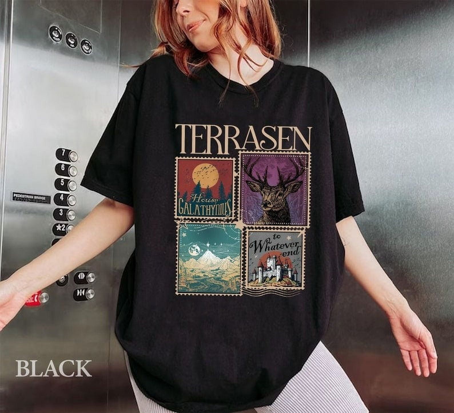 Terrasen To Whatever End Fireheart Shirt, Throne Of Glass Aelin ...