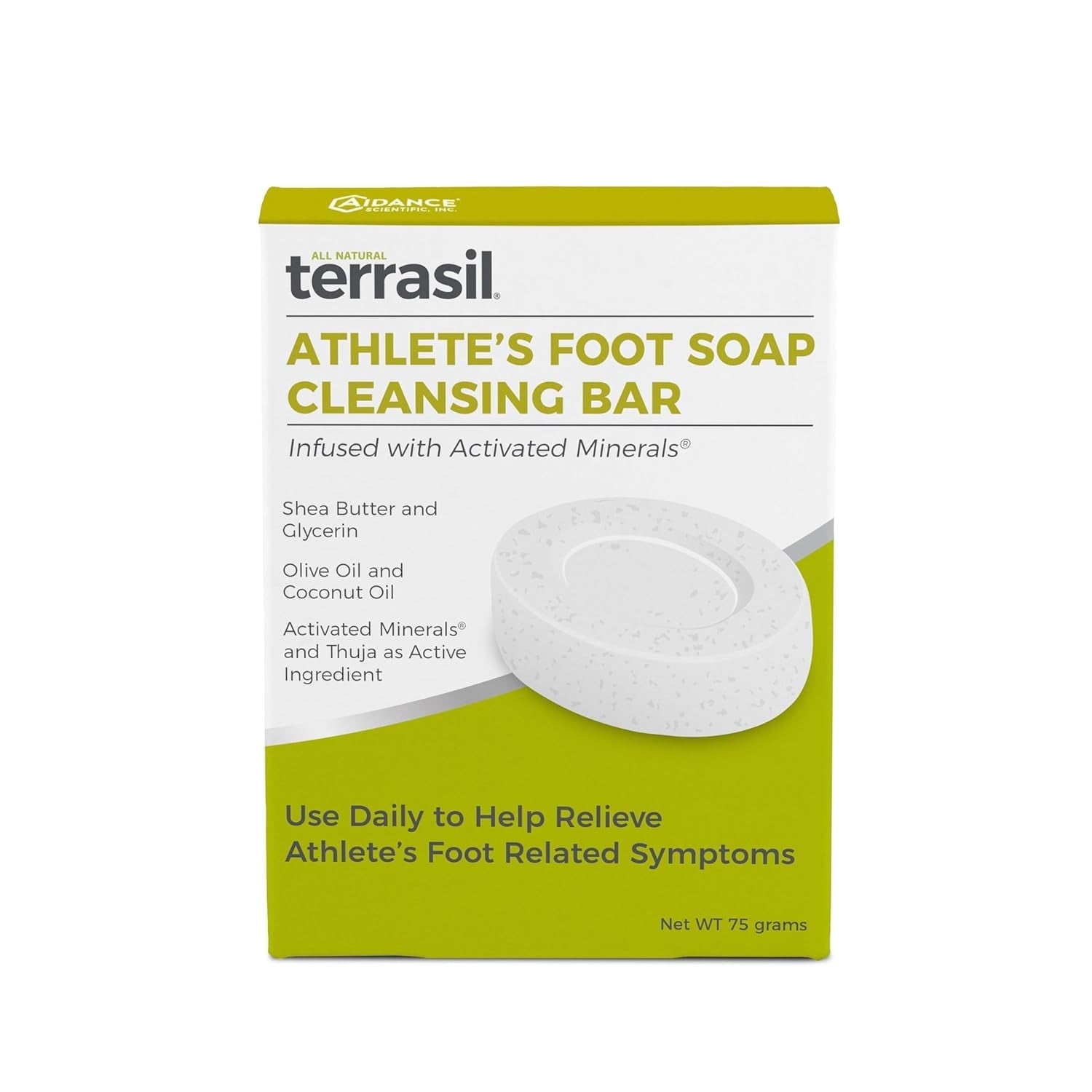 Terrasil Athletes Foot Soap Bar for Itchy, Burning, Peeling Feet, All ...