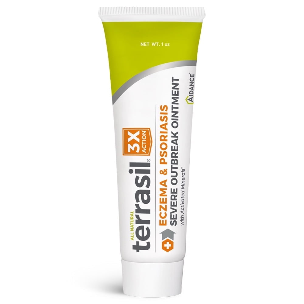 Terrasil® Medicated Eczema & Psoriasis Ointment, Steroid-Free, 3X ...