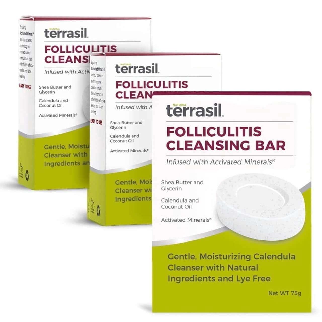 Terrasil Folliculitis Soap, Soothing Folliculitis Treatment & Ingrown ...