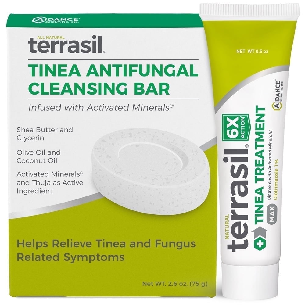 Terrasil Tinea Treatment Antifungal Ointment & Tinea Soap Kit for Tinea ...
