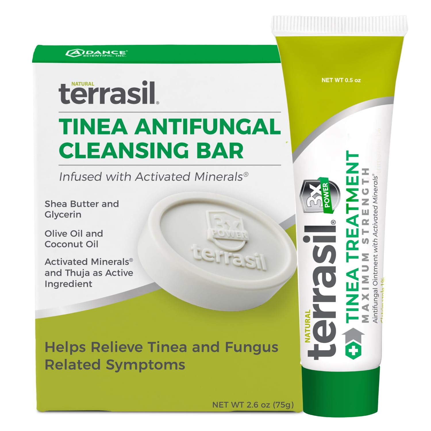 Terrasil Tinea Treatment Antifungal Ointment & Tinea Soap Kit for Tinea ...