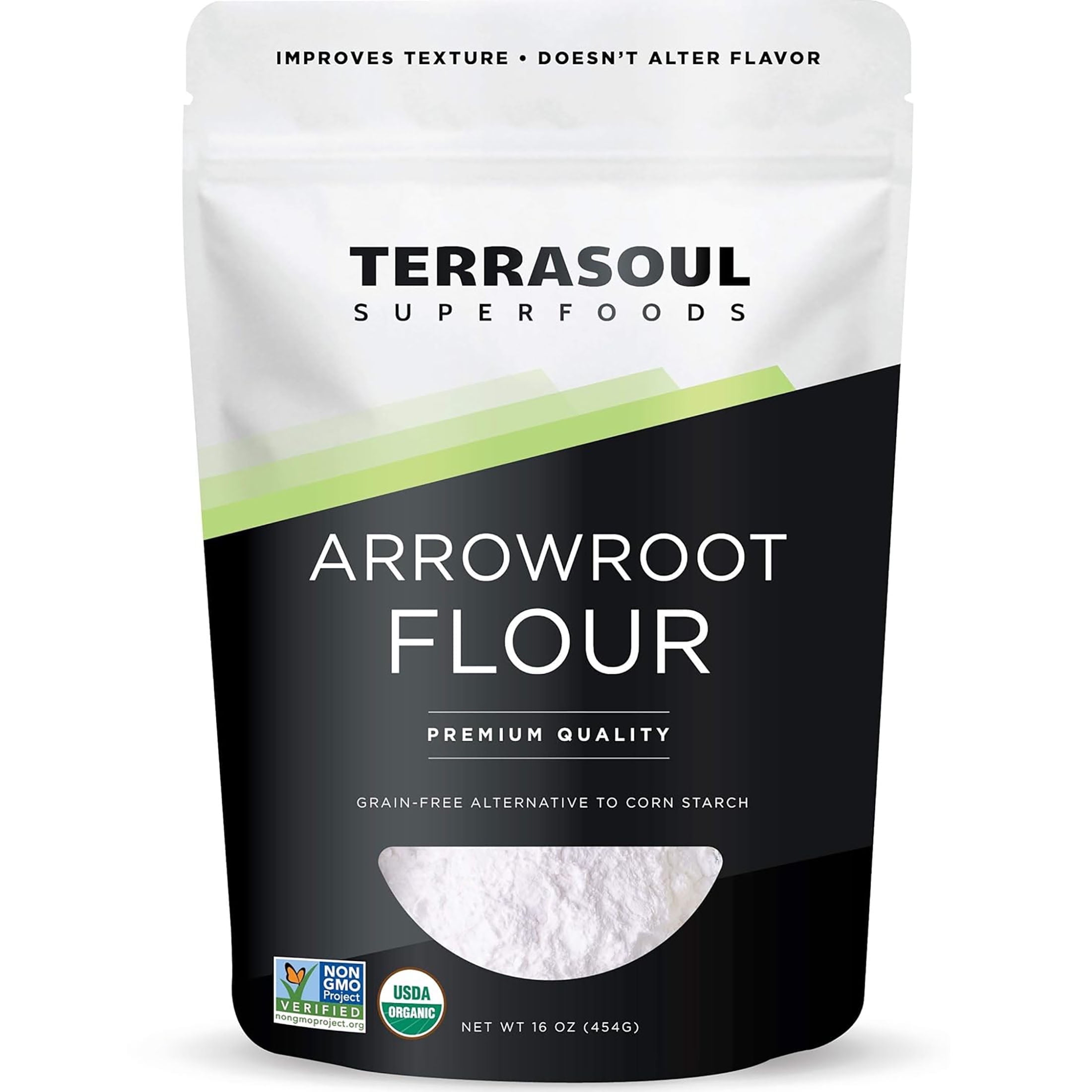 Terrasoul Superfoods Organic Arrowroot Flour, 1 Lb - Gluten-free ...