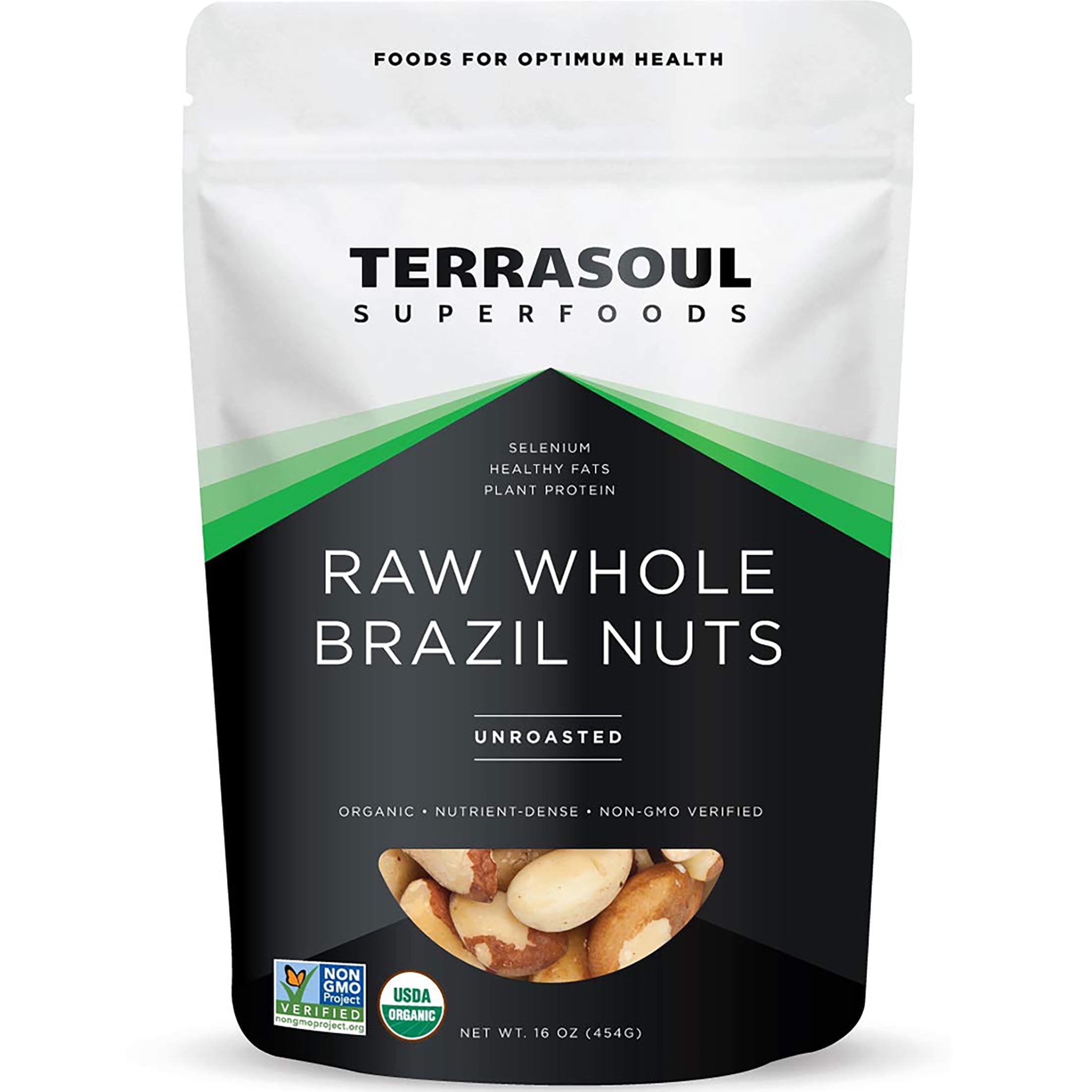 Terrasoul Superfoods Organic Brazil Nuts, 1 Lb - Raw | Unsalted | Rich ...