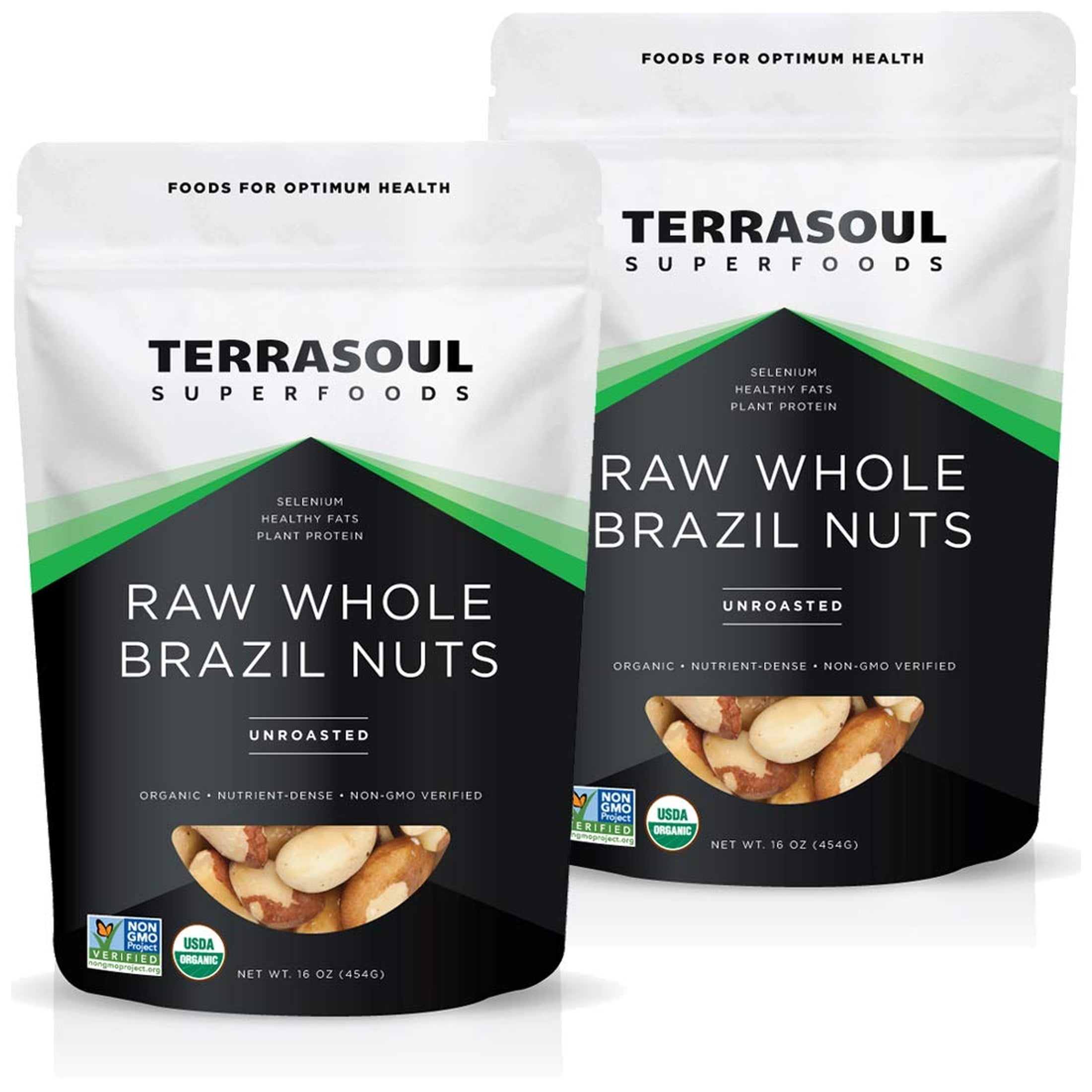 Terrasoul Superfoods Organic Brazil Nuts, 2 Lbs (1 Lb 2-Pack) - Raw ...