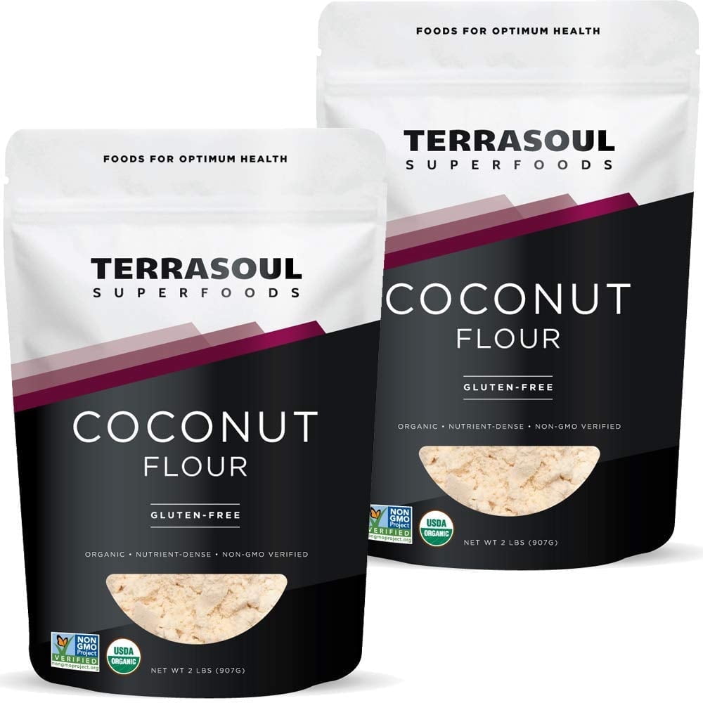 Terrasoul Superfoods Organic Coconut Flour, 4 Lbs (2 Lbs 2-Pack ...