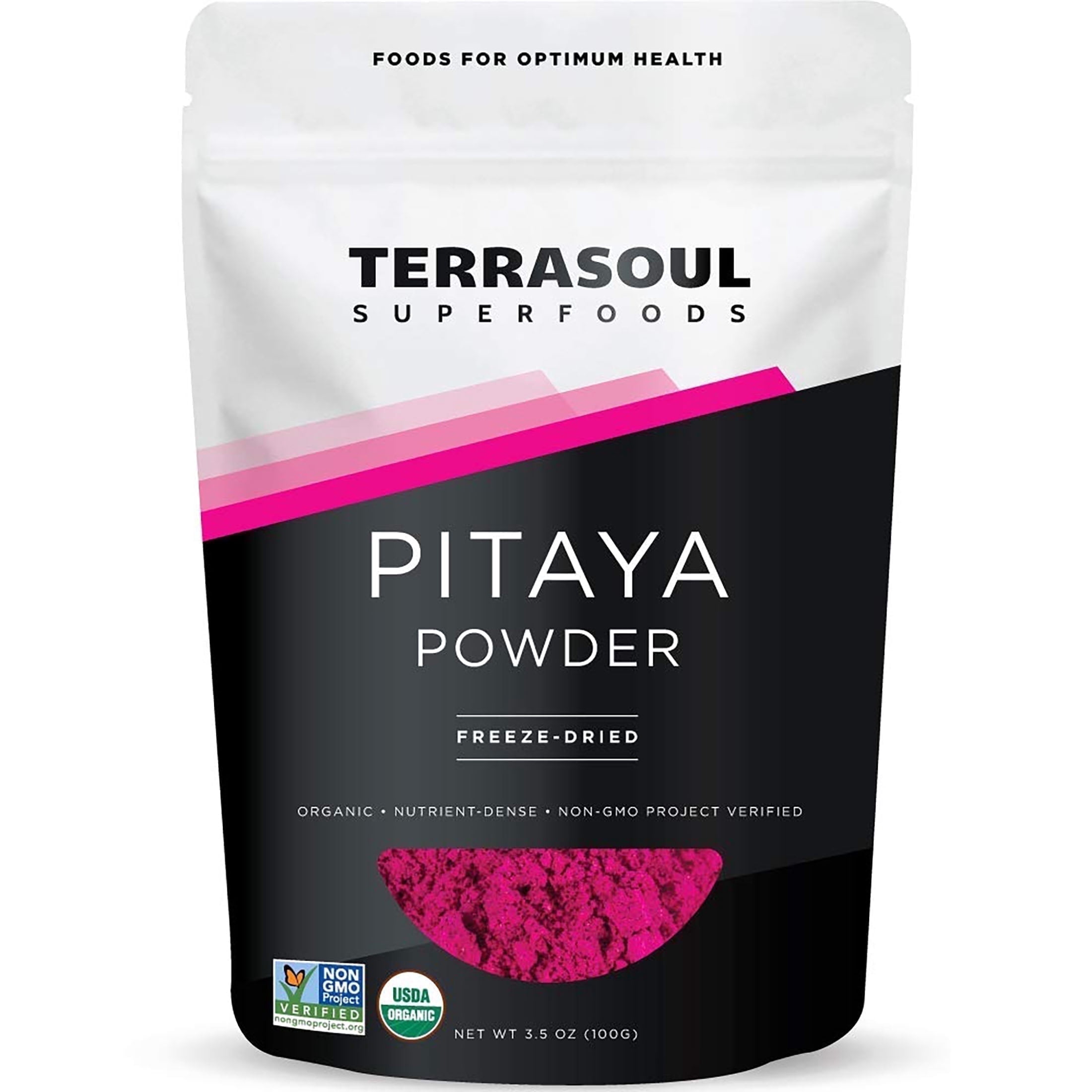 Terrasoul Superfoods Organic Freeze-Dried Pitaya Powder, 3.5 Oz ...