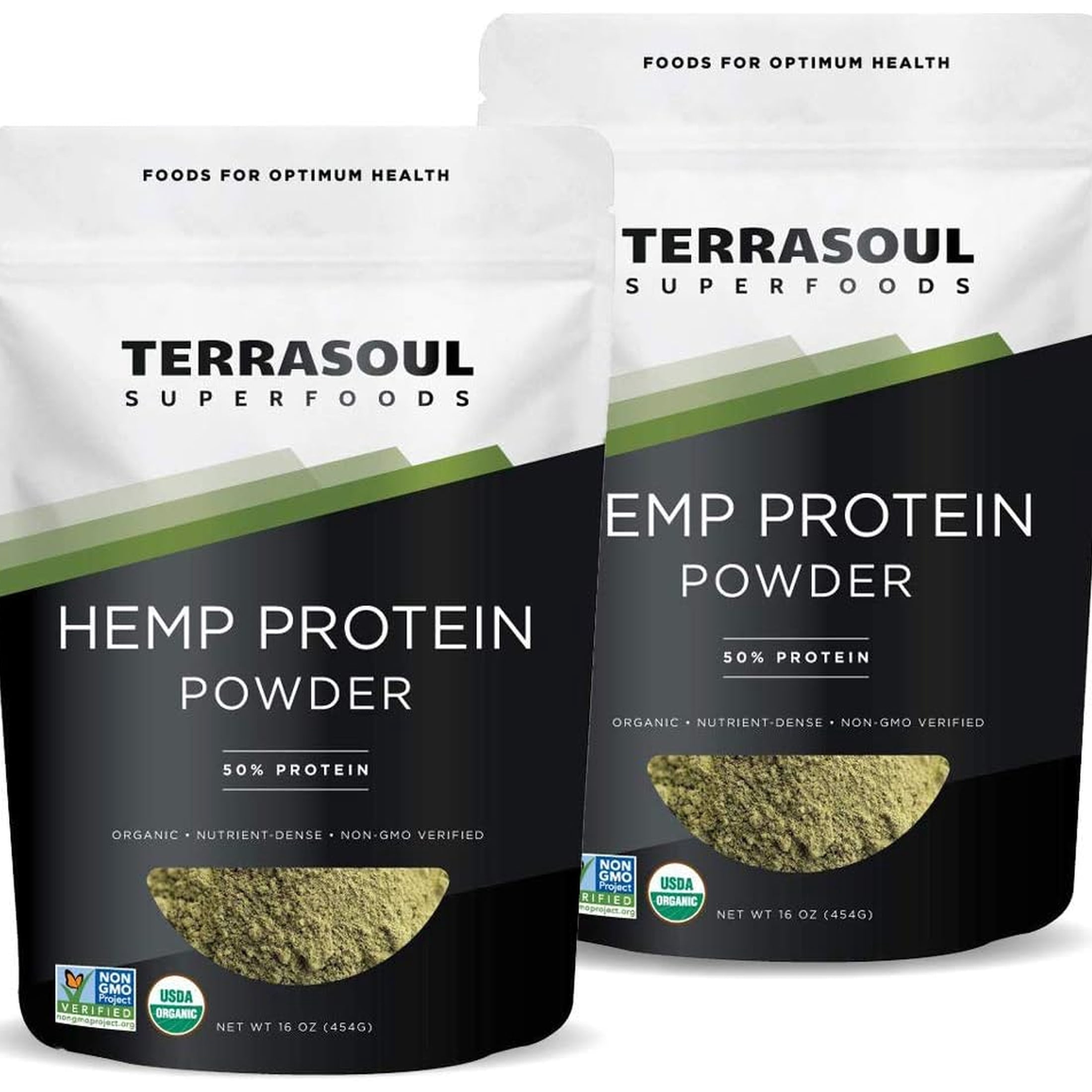 Terrasoul Superfoods Organic Hemp Protein Powder (50% Protein), 2 Lbs ...