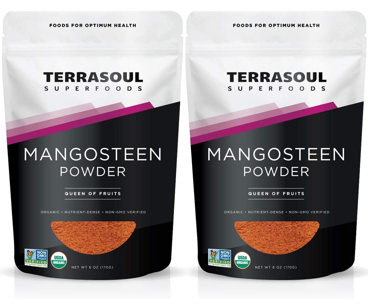 Terrasoul Superfoods Organic Mangosteen Fruit Powder, 12 Oz (6 Oz 2 ...