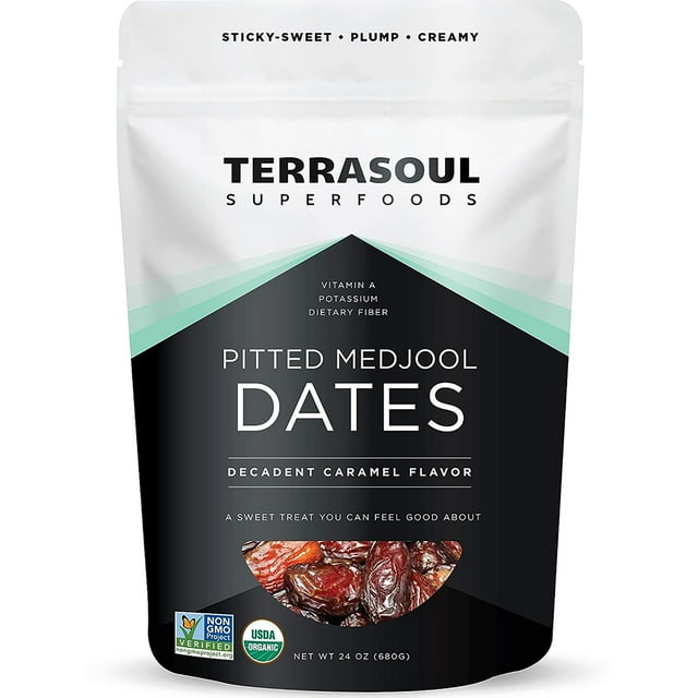 Terrasoul Superfoods Organic Pitted Medjool Dates, 1.5 Lbs - Pits ...