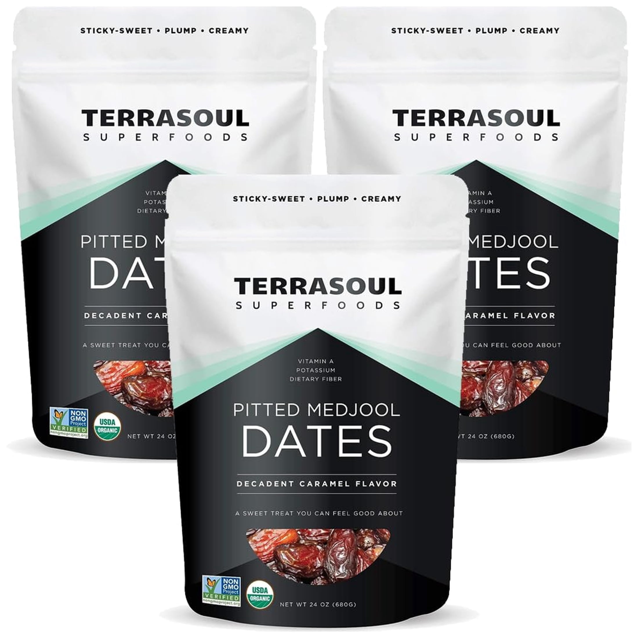 Terrasoul Superfoods, Organic Pitted Medjool Dates, 4.5 Lbs, 3-Pack ...