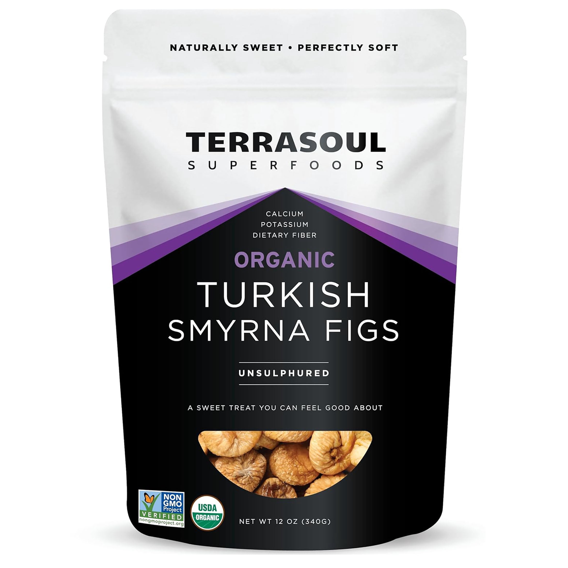 Terrasoul Superfoods Organic Smyrna Turkish Figs, 12 Oz - No Added ...