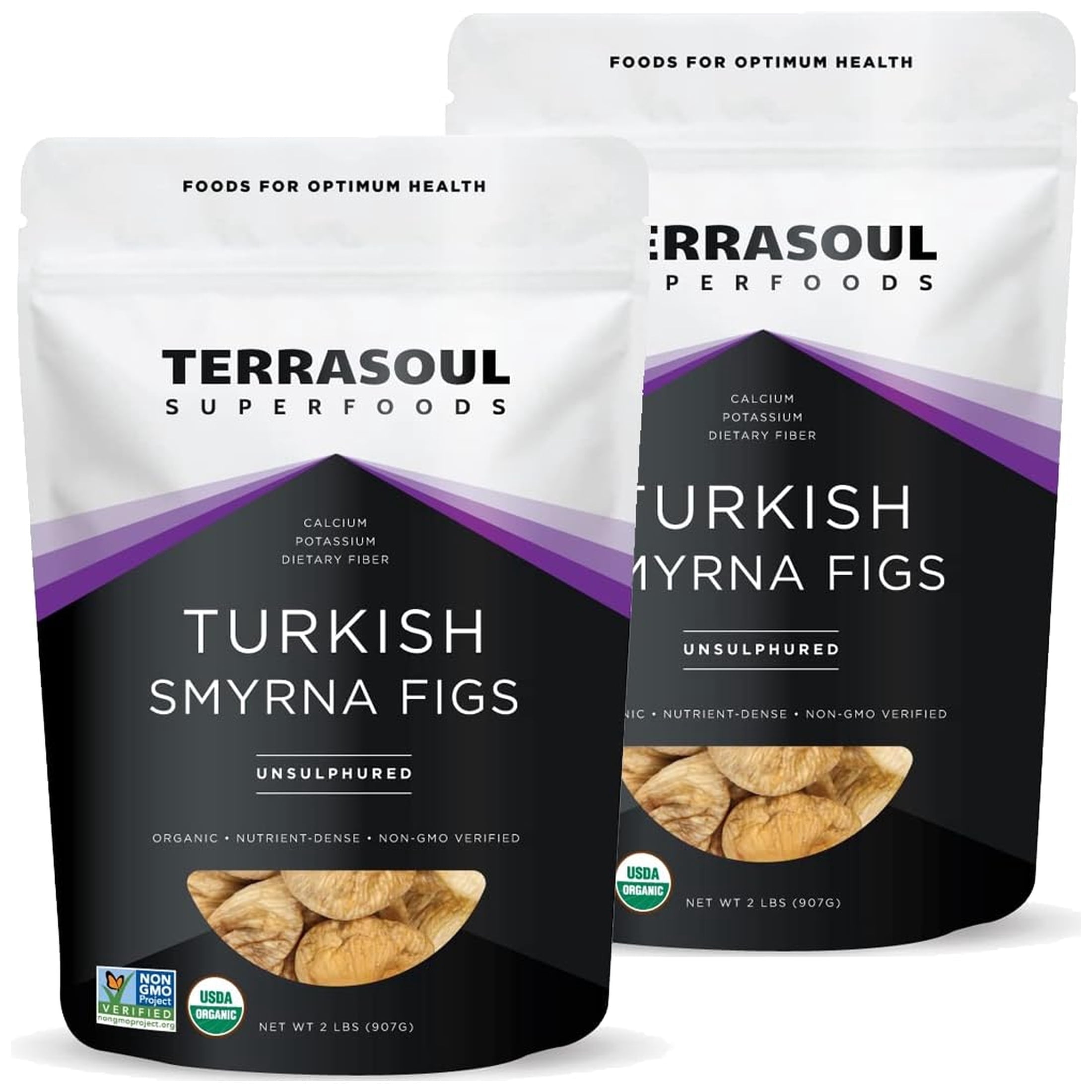 Terrasoul Superfoods Organic Turkish Smyrna Figs, 4 Lbs (2 Lbs 2-Pack ...