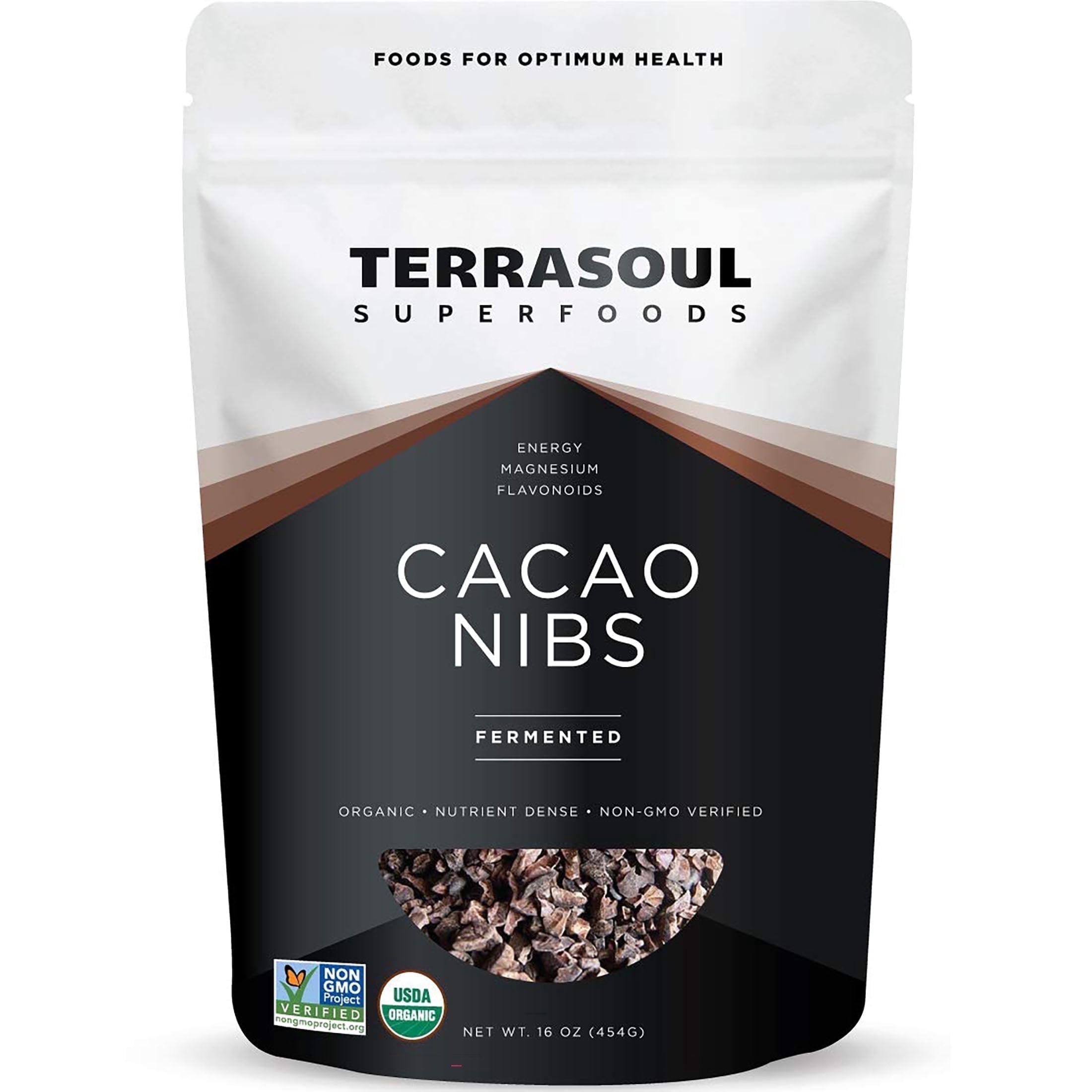 Terrasoul Organic Raw Cacao Nibs, 1 Lb - Breakroom Snack - Walmart ...