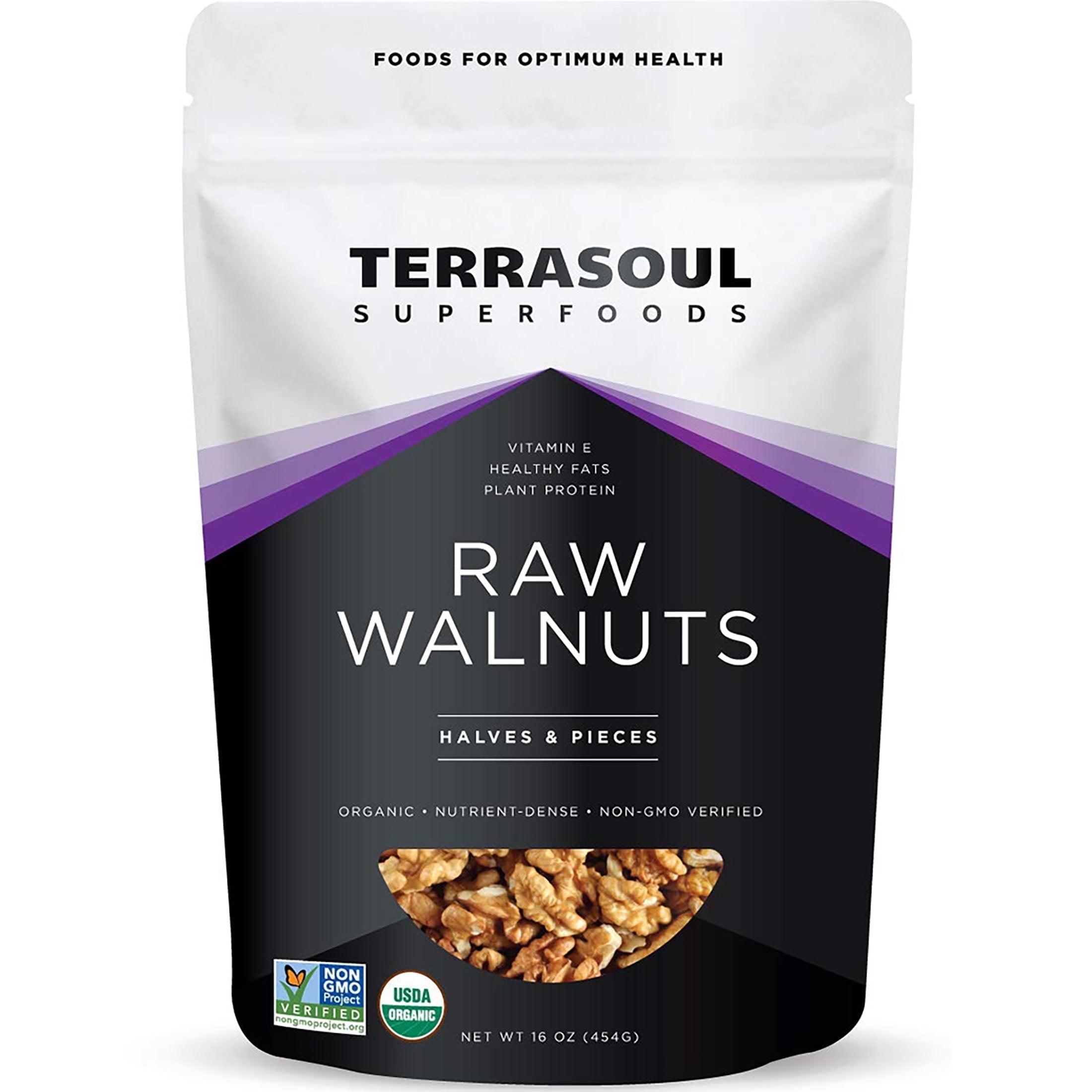Terrasoul Superfoods Raw Organic Walnuts, 1 Lb Chandler Variety | Fresh ...