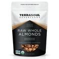 Terrasoul Superfoods Raw Unpasteurized Almonds 2 lbs, Sproutable, Vegan ...