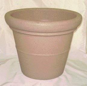 Terrazzo Large Round Plastic Plant Pot w/Rolled Rim - Lightweight ...